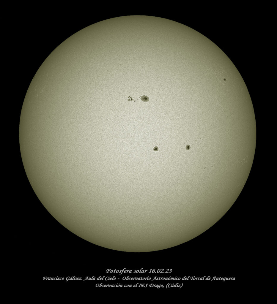 Observaciones telemáticas del Sol - Aula del Cielo
